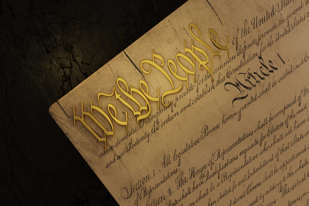 We The People On Constitution Scroll - Sam Mugraby - Professional Stock ...